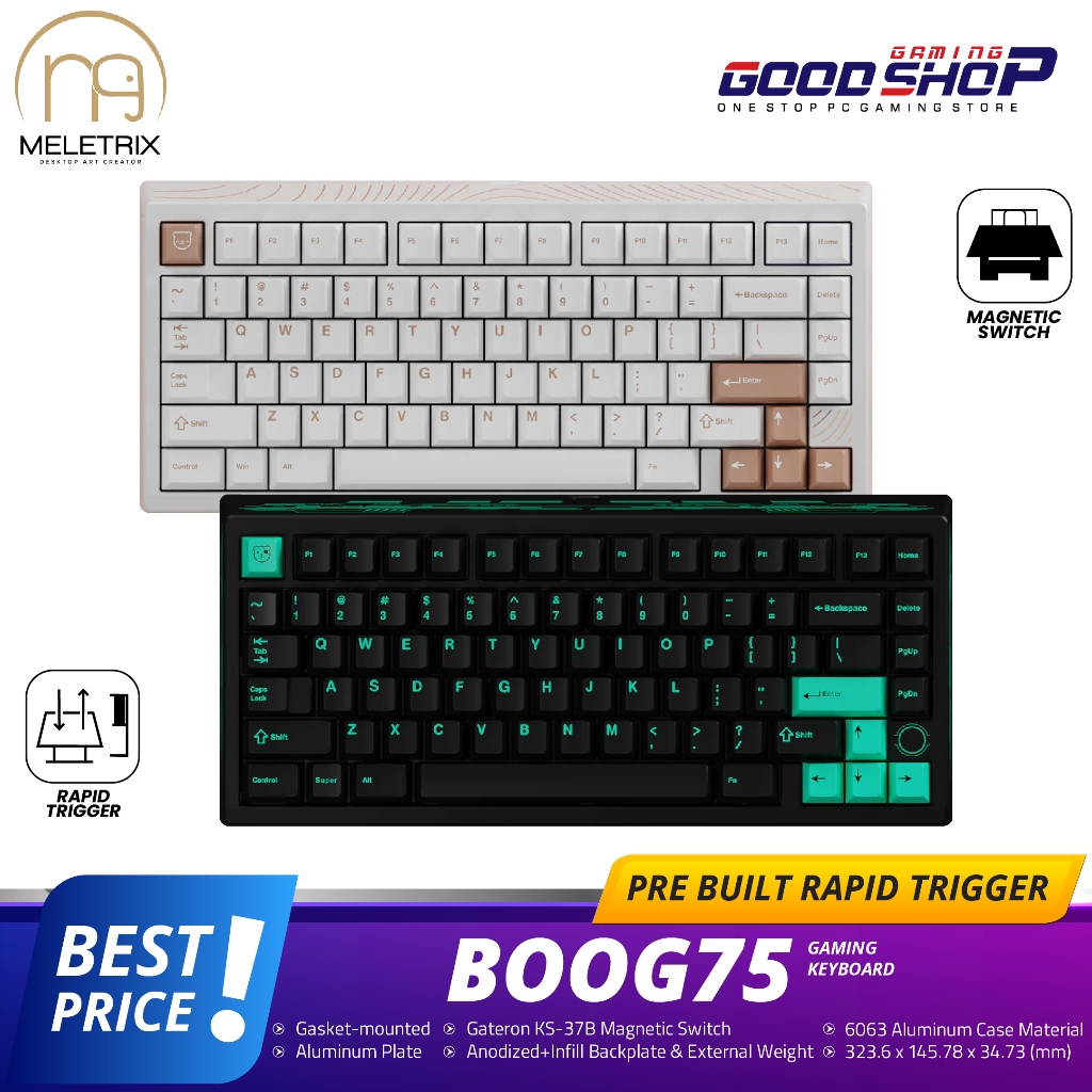 Jual Meletrix BOOG75 Prebuilt Rapid Trigger Mechanical Keyboard ...