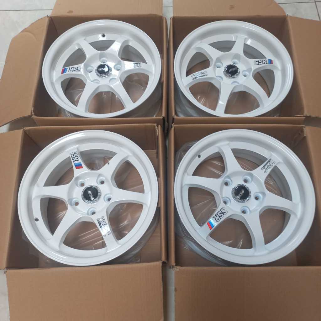 Jual 1 SET VELG SSR TYPE C R16 BARU H5X114 Lbr 7rt ET 35 Wrn Putih | Shopee Indonesia
