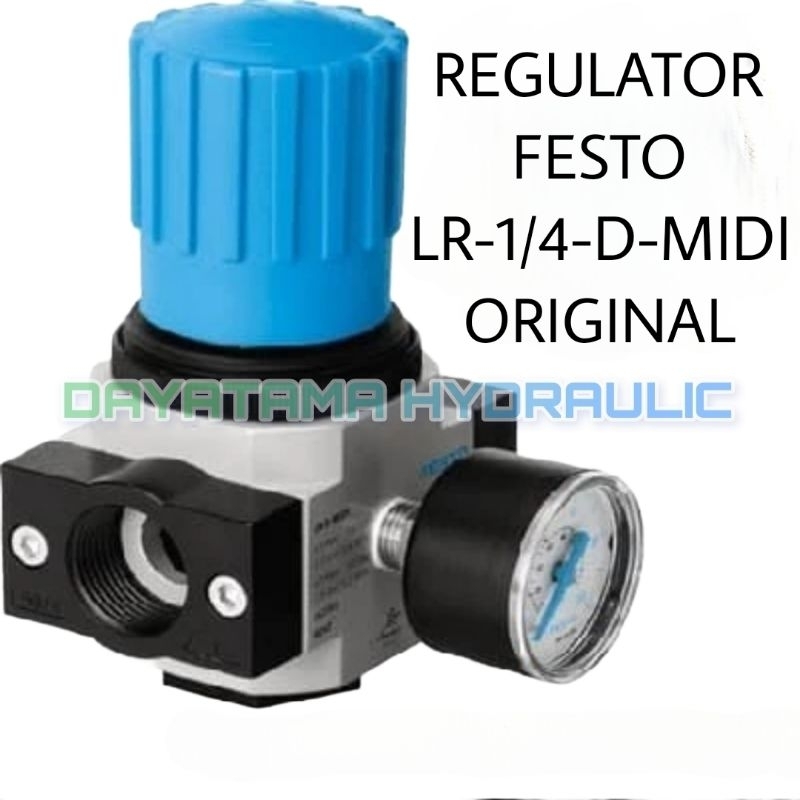 Jual FESTO LR-1/4-D-MIDI PRESSURE REGULATOR FESTO 1/4" INCH 16 BAR ...