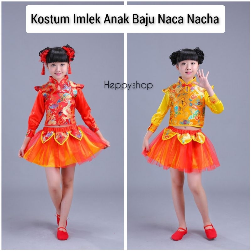 Jual Kostum Imlek Anak Baju Naca Nacha Cina China | Shopee Indonesia