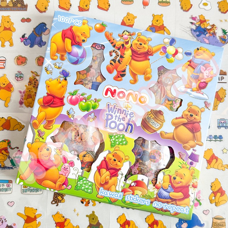 Jual ( KKM ) WINNIE THE POOH Sticker Box NONO / MOMO 2D Dekorasi Anak ...
