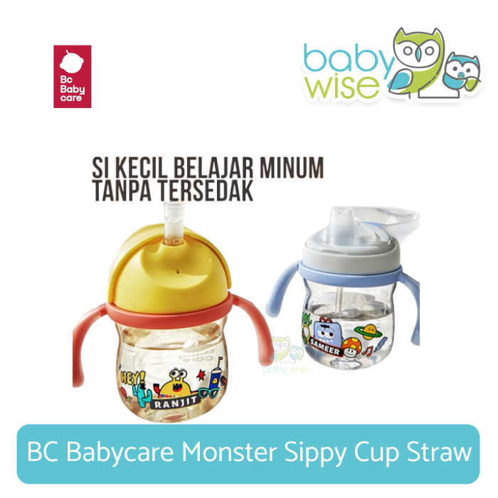 Jual BC Babycare Monster Sippy Cup Straw - Botol Minum Sedotan Anak Bayi | Shopee Indonesia
