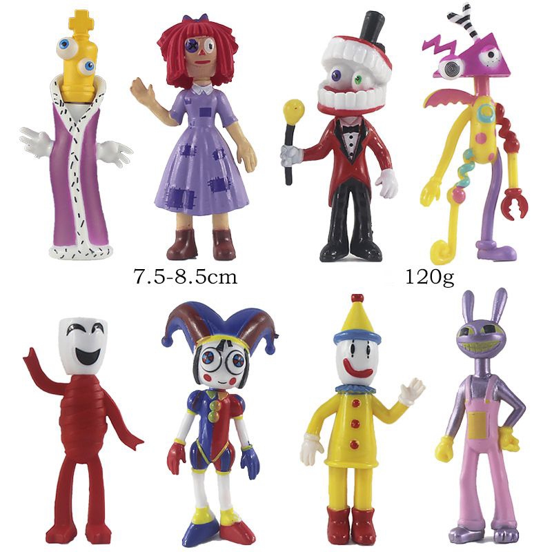 Jual 8pcs/Set The Amazing Digital Circus Figure 7.8cm-10cm | Shopee ...