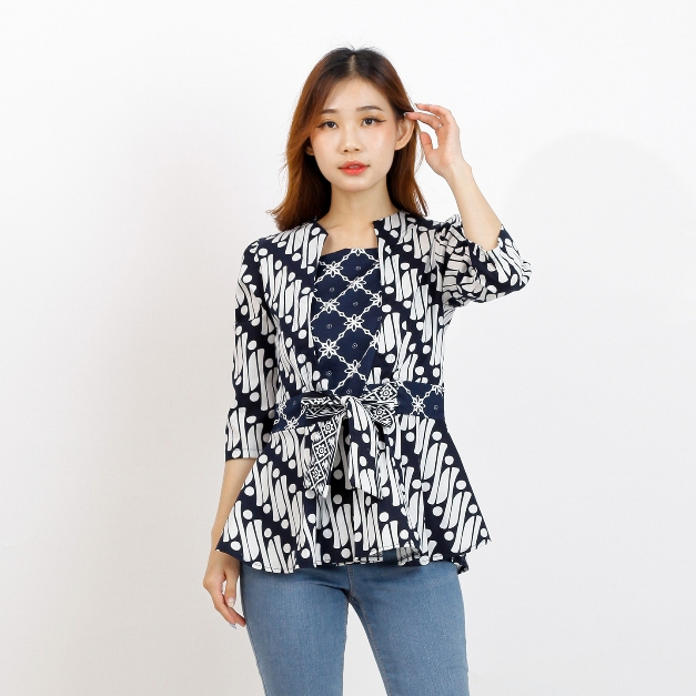Jual BLOUSE ATASAN BATIK WANITA 311 Mrs1 | Shopee Indonesia