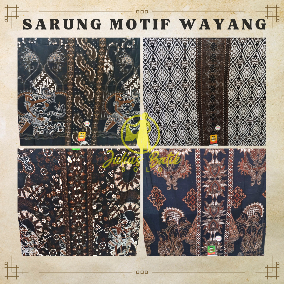 Jual SARUNG PRIA MOTIF WAYANG MEREK GARUDA | Shopee Indonesia