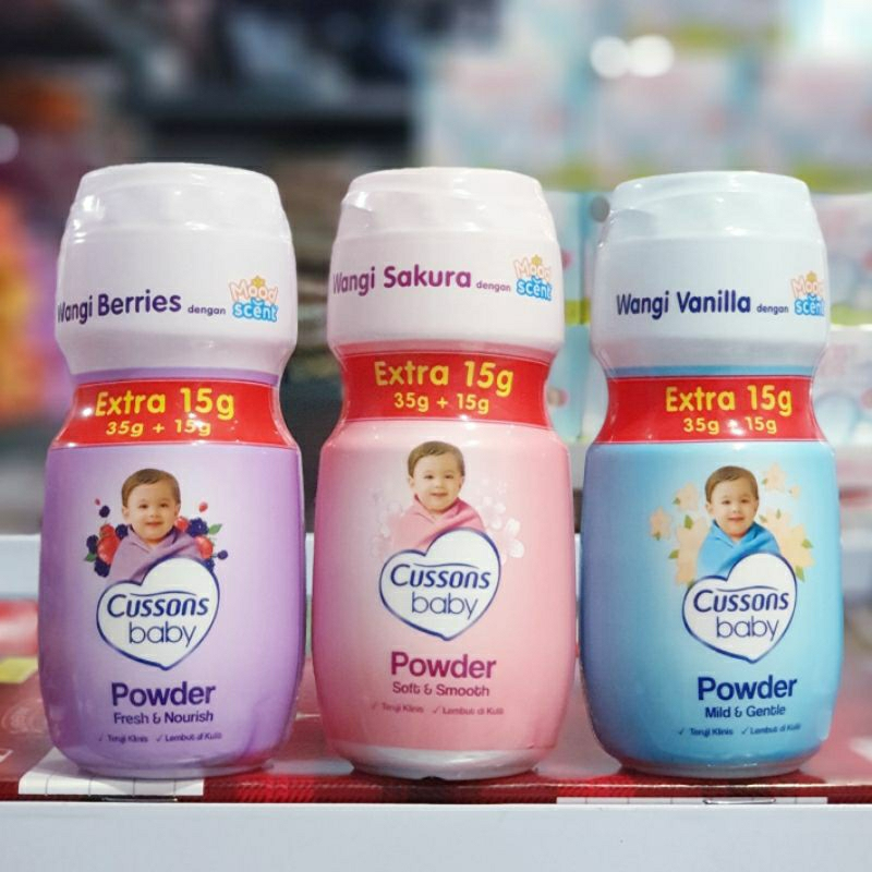 Jual Cussons Baby Powder 50gr + 15gr - Bedak Bayi | Shopee Indonesia