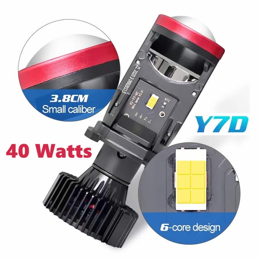 Jual Lampu LED Y7D Projie H4 Mini Projector Lens Lensa Mobil Motor ...