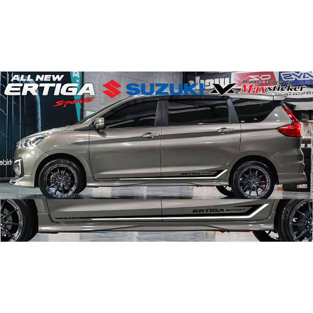 Jual STICKER MOBIL ALL NEW ERTIGA SIMPLE STRIPING BODY SAMPING MOBIL ...
