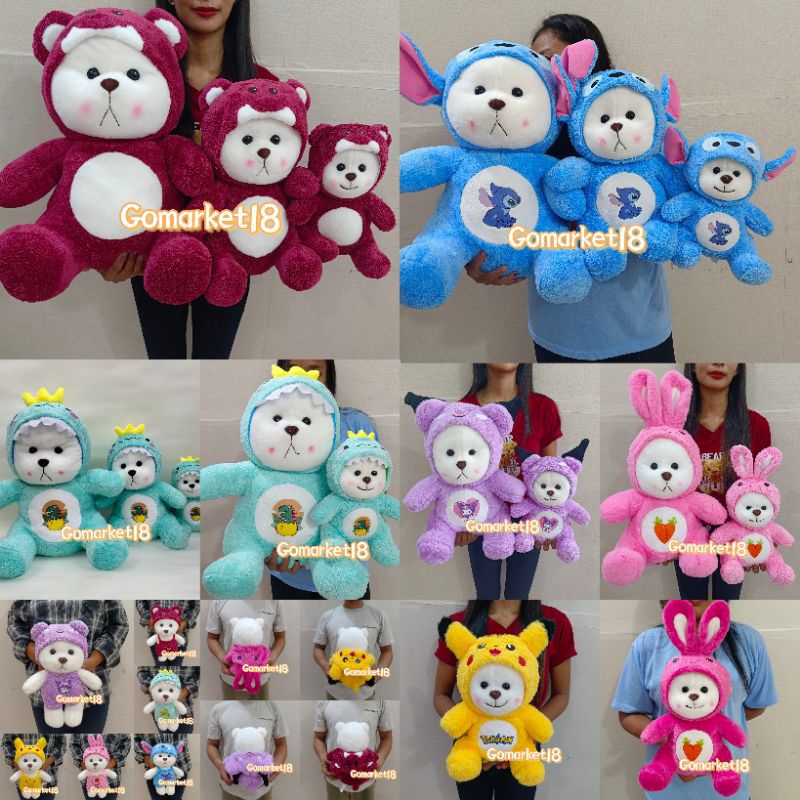 Jual Boneka Bear Hoodie Lotso Stawberry Toy Beruang Mainan Mewah ...
