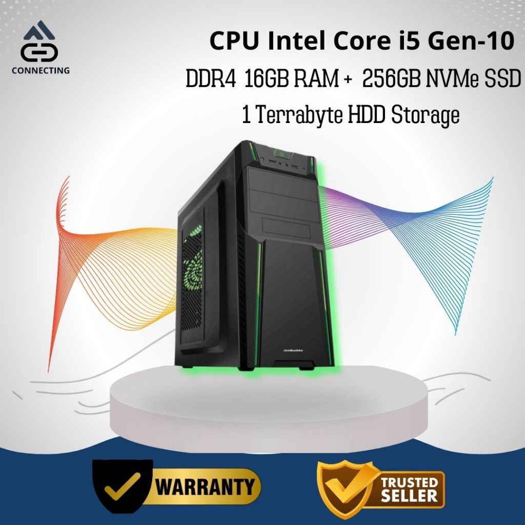 Jual CPU PC Komputer Intel Core i5-10400 Gen-10 RAM 16GB SSD Rakitan Office | Shopee Indonesia