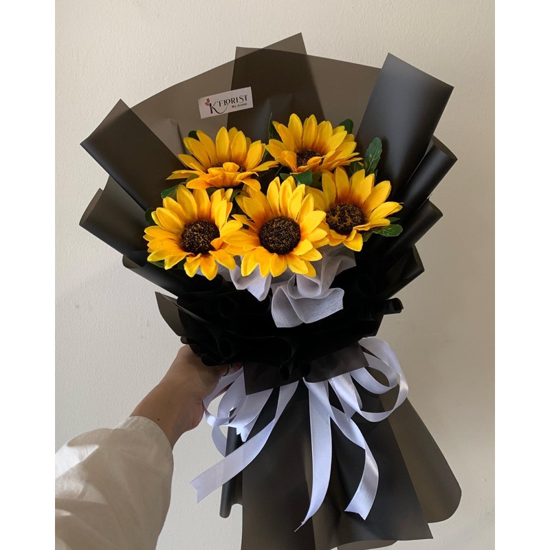 Jual Artificial sunflower bouquet | Buket bunga matahari | bunga ...