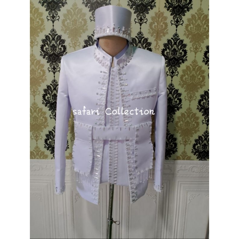 Jual Beskap pengantin modern/Beskap pengantin sabuk Boro-Boro | Shopee ...