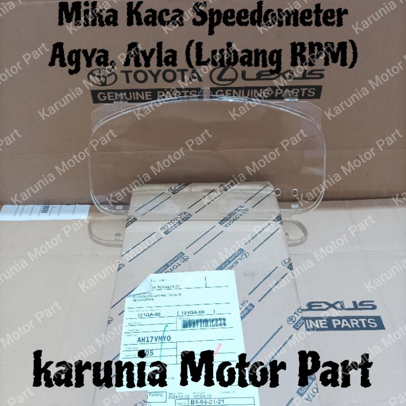 Jual Mika Kaca Speedometer Toyota Agya Ayla 83852-BZ160 (RPM Lubang 2 ...