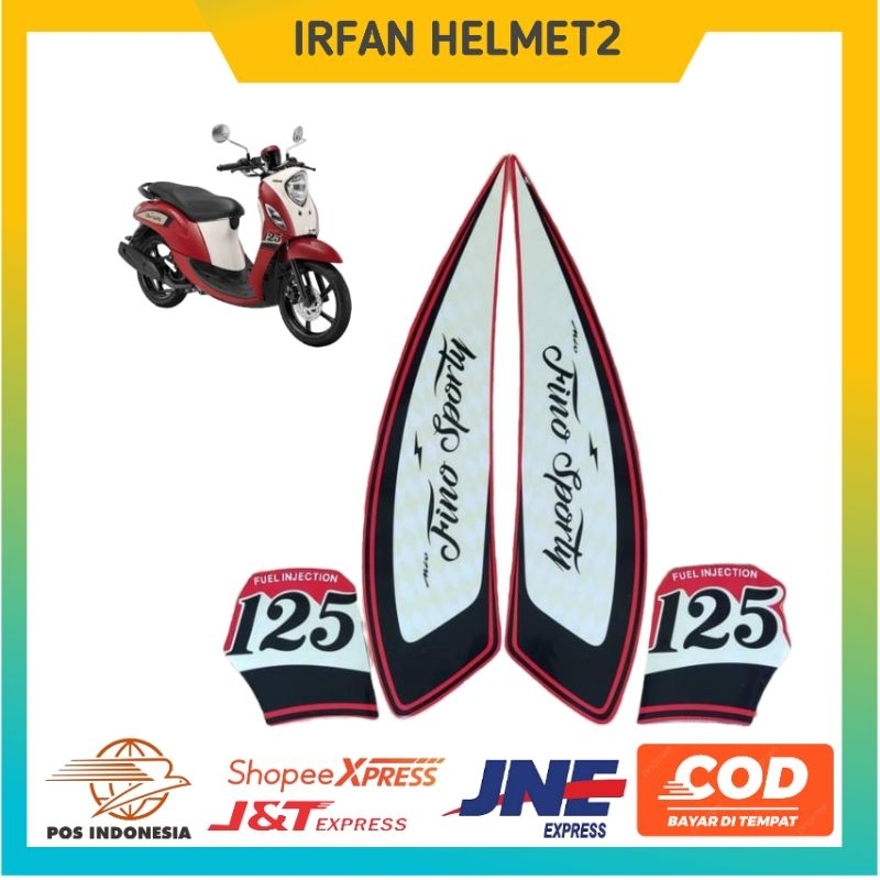 Jual STIKER STRIPING MOTOR YAMAHA MIO FINO SPORTY TAHUN 2021-2022 MERAH ...