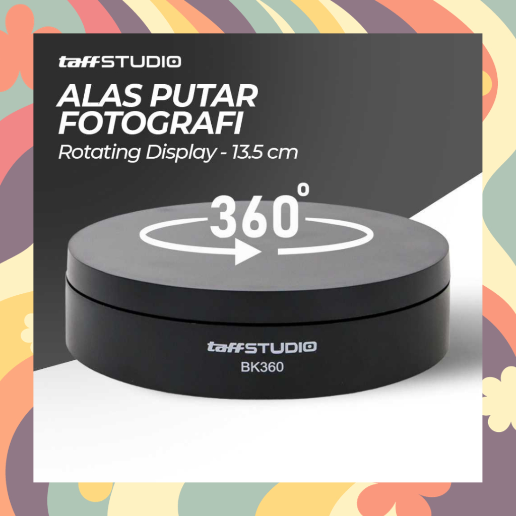 Jual TaffSTUDIO Alas Putar Fotografi Rotating Display Stand Base 13.5cm - BK360 | Shopee Indonesia