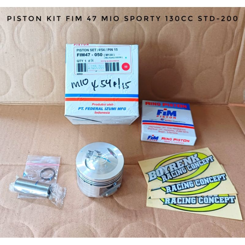 Jual PISTON KIT SEHER SET FIM 47 MIO SPORTY MIO SMILE XB PIN 15 UKURAN ...