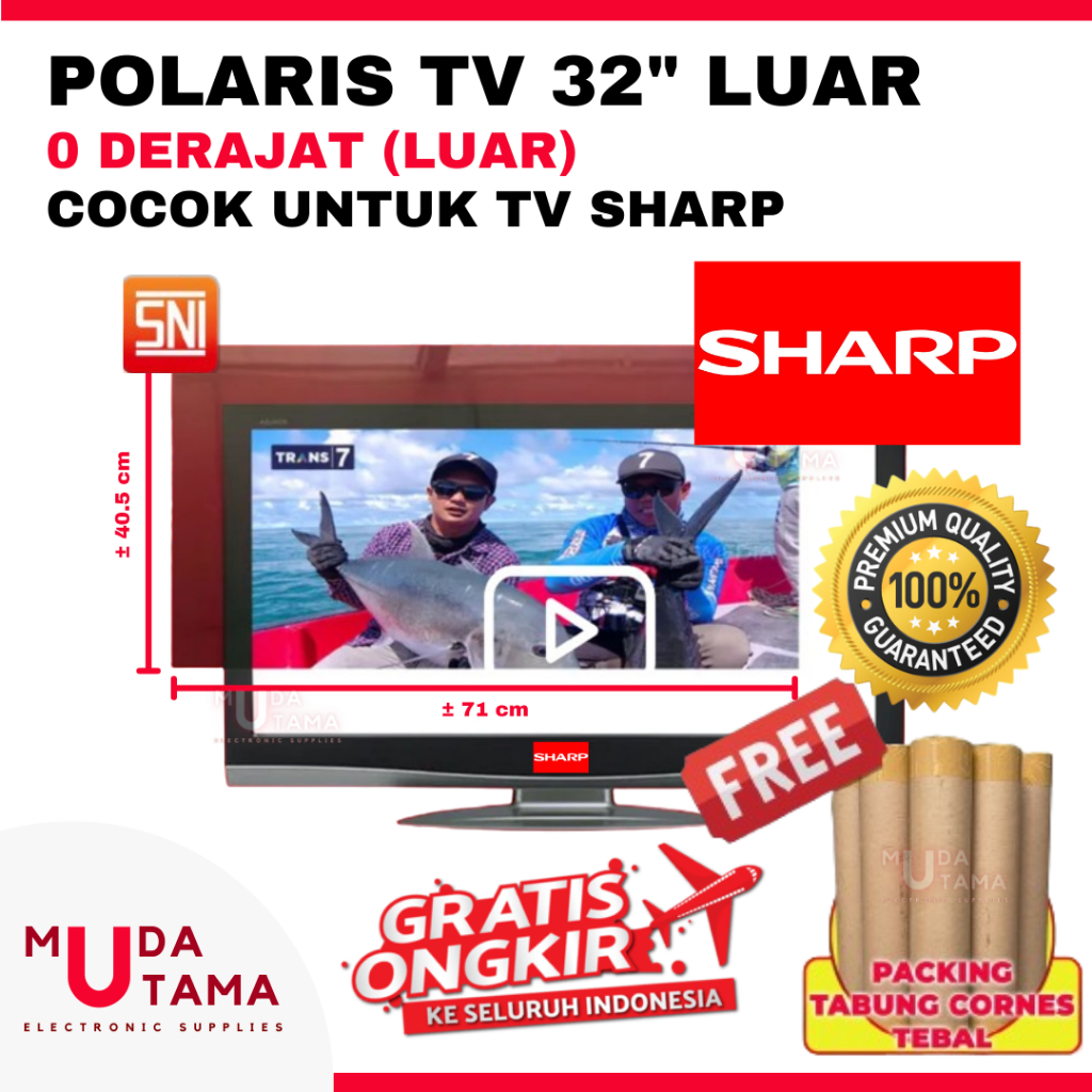 Jual POLARIS TV SHARP 32 INCH 0 DERAJAT LUAR - POLARIZER 32 INCH SHARP ...