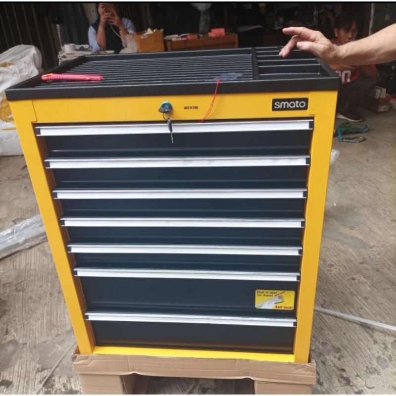 Jual Lemari Cabinet Tool Box 7 Laci+ Alat Pertukangan Lengkap isi 221pcs | Shopee Indonesia
