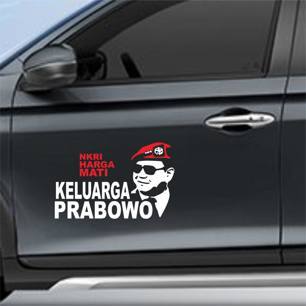 Jual stiker mobil cutting stiker prabowo presidenku nkri harga mati ...