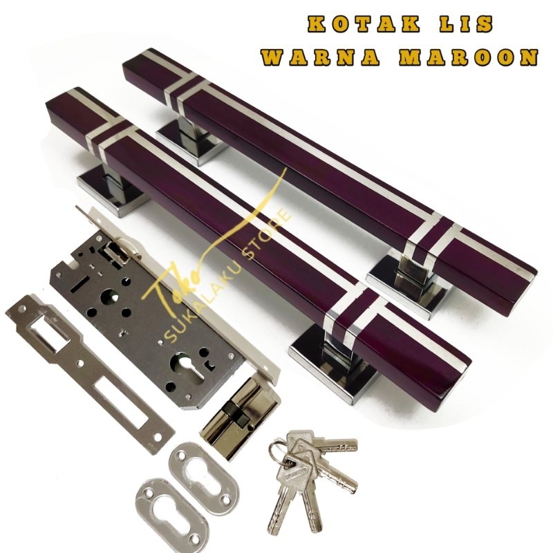 Jual handel pintu rumah 1set isi 4/handle pintu 2 set lengkap/gagang ...