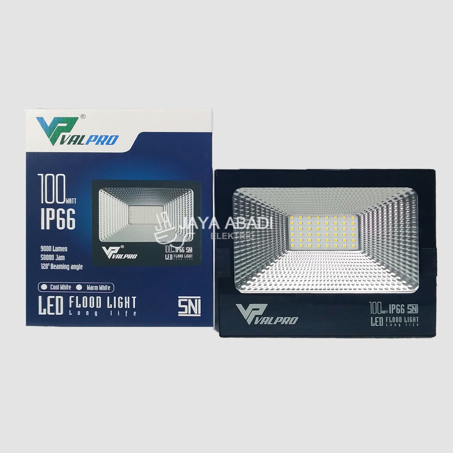 Jual Lampu Sorot LED 100W Flood Light Lampu penerangan tembak 100 w watt outdoor Putih dan warm ...