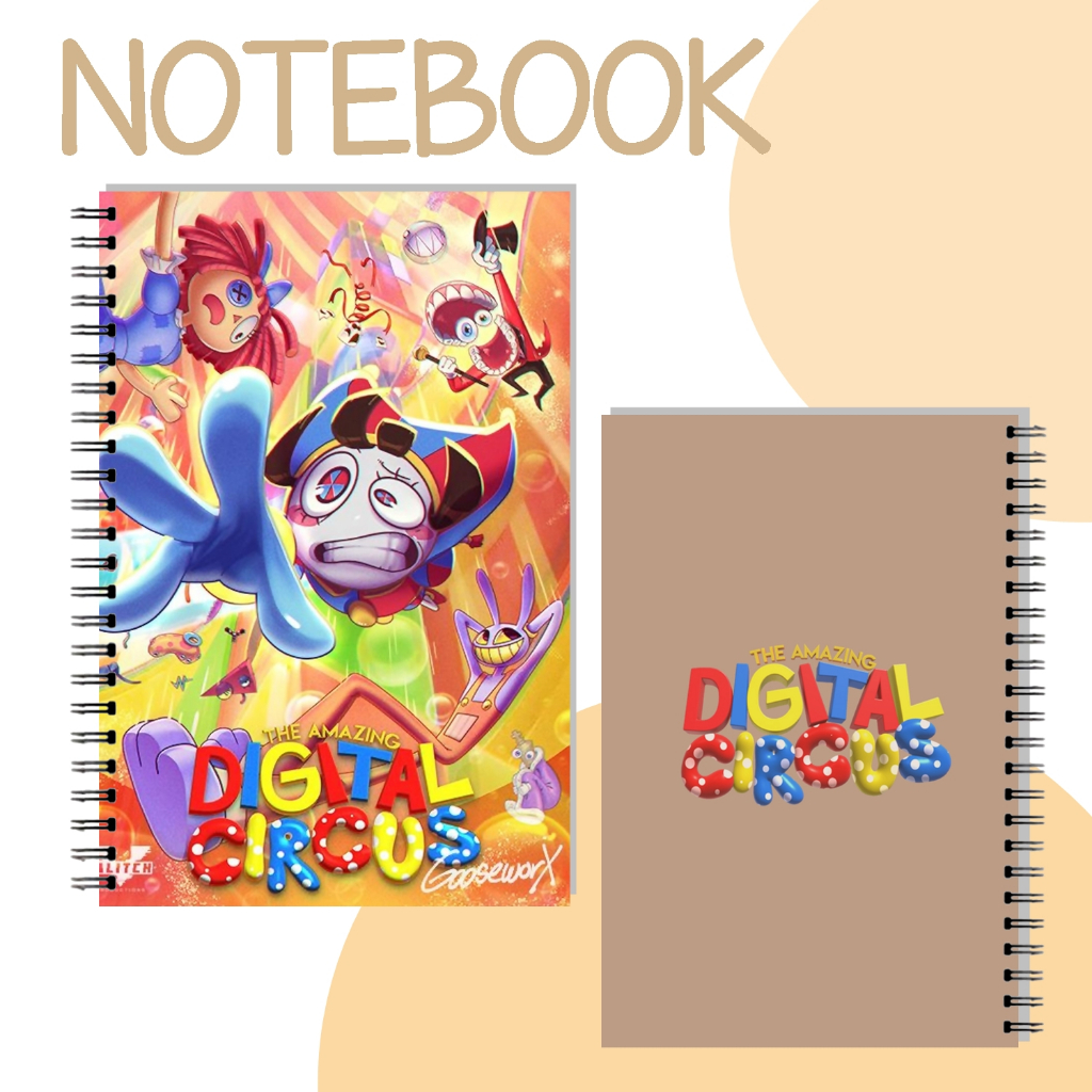 Jual Notebook Digital Circus Pomni Book Spiral Notebook Amazing Digital ...