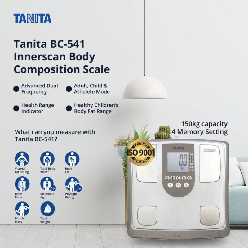 Jual Timbangan Badan Digital Inner Scan TANITA BC 541 Pengukur Kadar ...