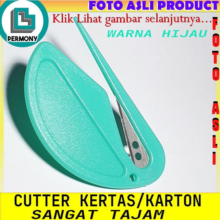 Jual Cutter Kertas karton amplop pemotong packing plastic | Shopee ...