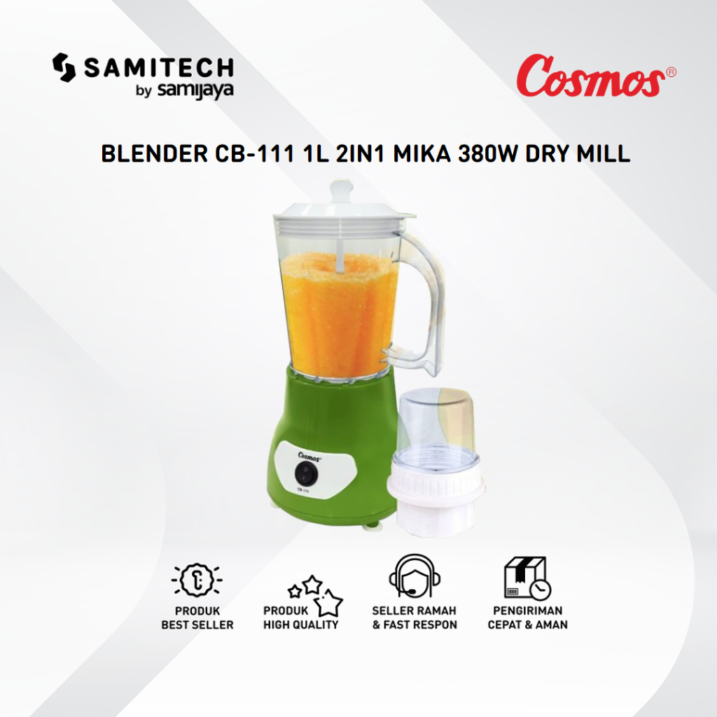 Jual Cosmos CB-111 Blender 2in1 1Liter Mika Bergaransi | Shopee Indonesia