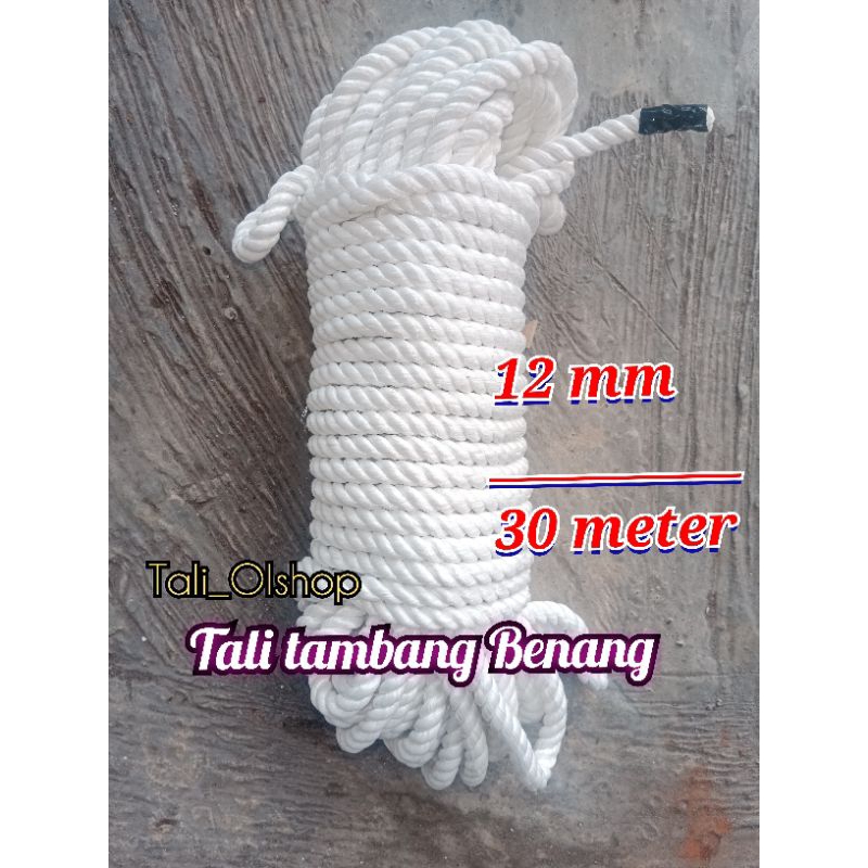 Jual Tali Tambang Benang Polyester 12 mm/30 meter | Shopee Indonesia