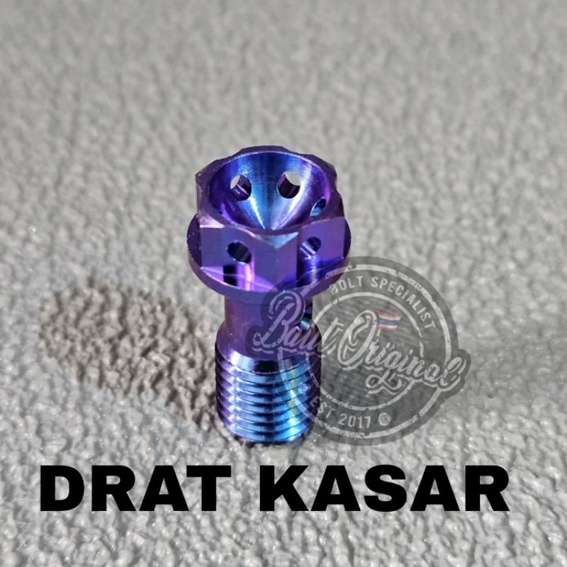 Jual baut kaliper master rem selang rem probolt titanium drat kasar gr5 salaya | Shopee Indonesia