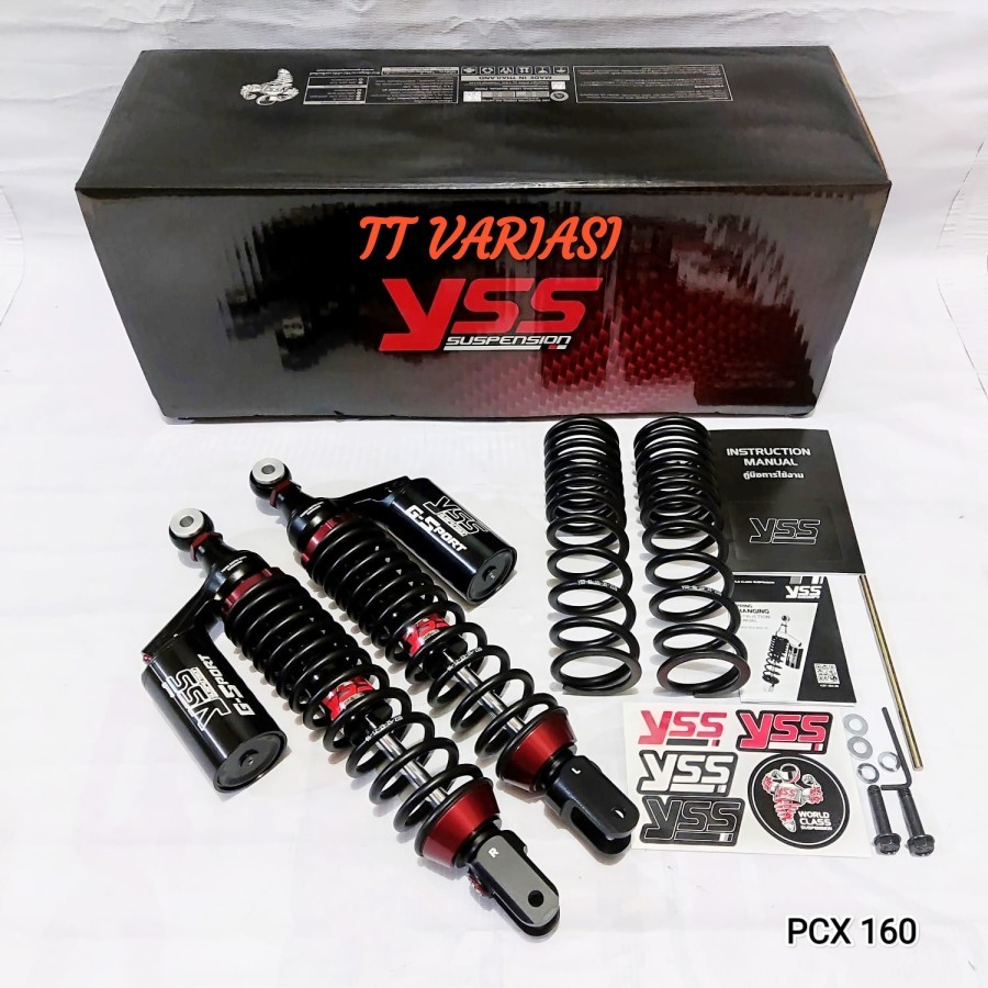 Jual Shockbreaker YSS G-SPORT Black Series PCX 160 ( 365mm ) | Shopee ...