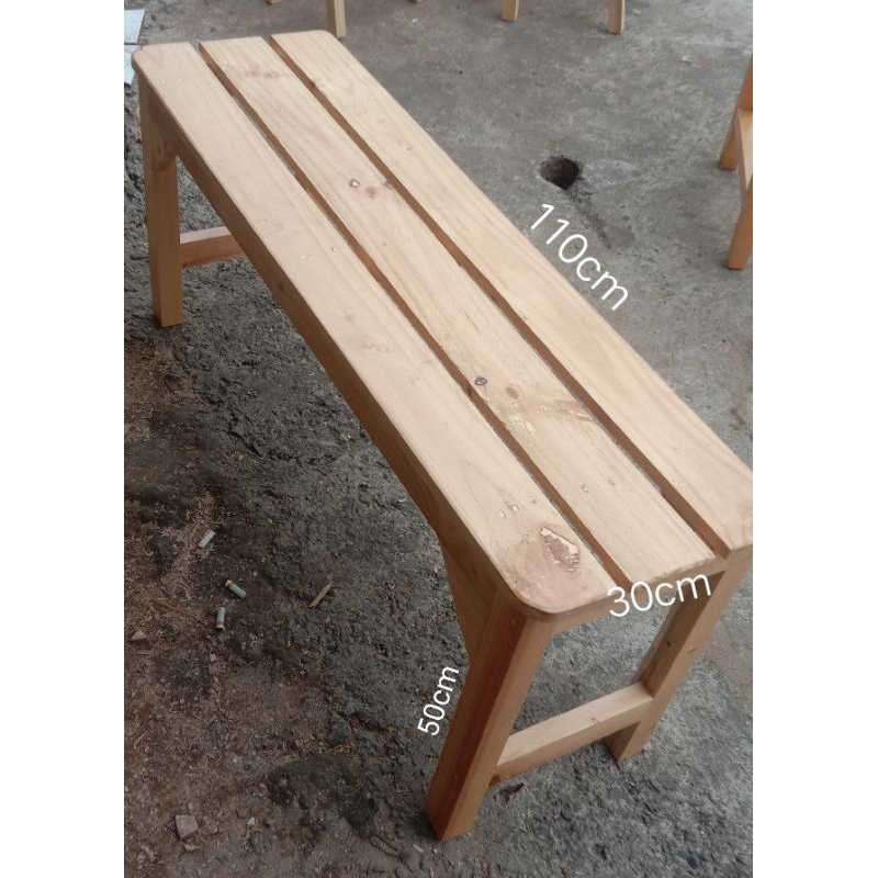 Jual kursi panjang/bangku panjang ukuran P.110xL30xT.50cm bahan kayu ...