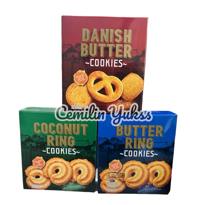 Jual Ever Delicious Butter Cookies Kotak 95g Butter Ring Coconut Ring ...