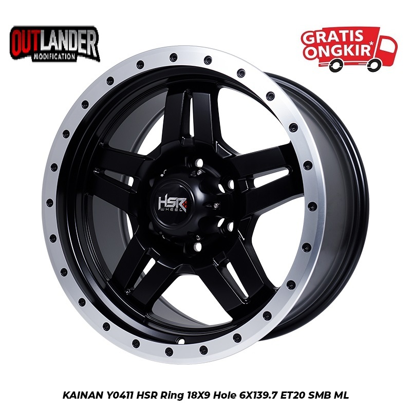 Jual Velg mobil racing offroad hsr kainan r18 pcd 6x139,7 untuk pajero ...