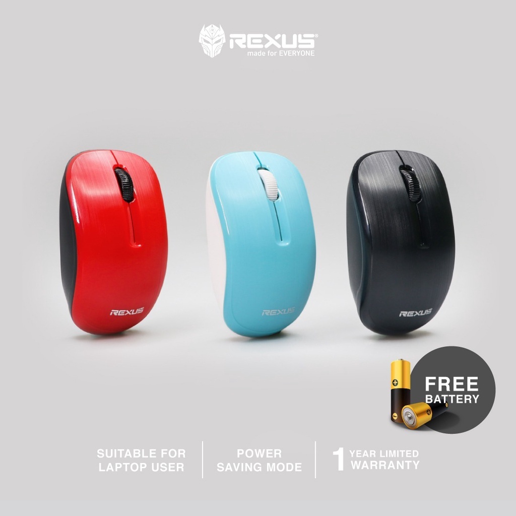 Jual Rexus Mouse Wireless Office Q10 Silent Click | Shopee Indonesia