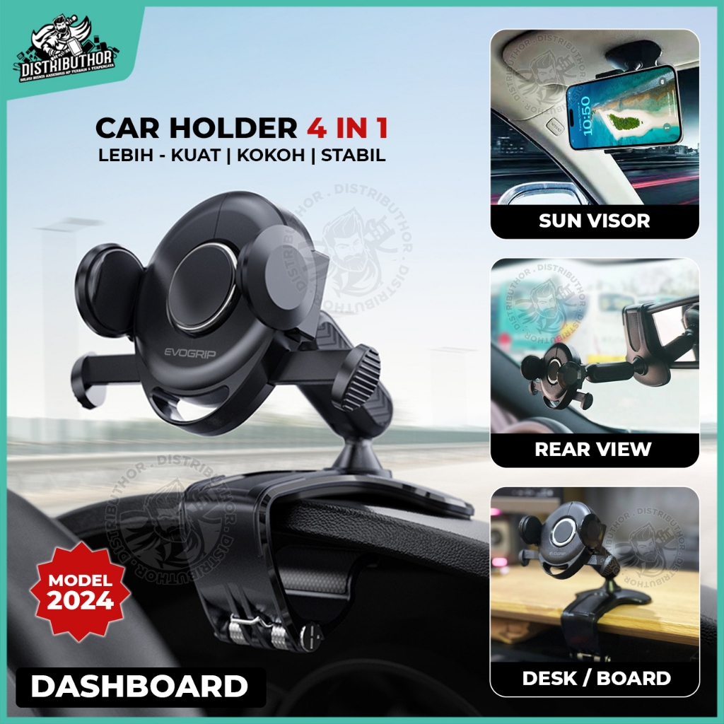 Jual Phone Holder Mobil EVOGRIP CM08 4 in 1 Dudukan Standing hp car ...