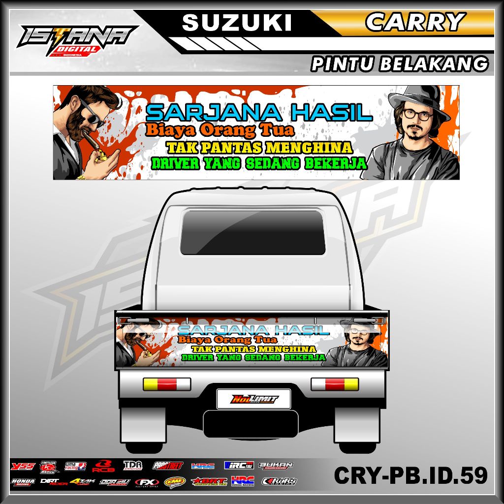 Jual Stiker Pintu Belakang Pick Up CARRY - Sticker Variasi Pintu ...