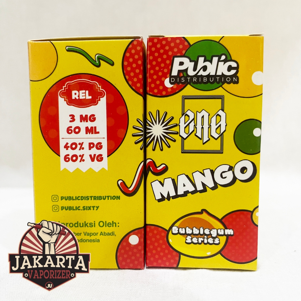 Jual ENO MANGO BUBBLEGUM 60ML 3MG BY PUBLIC DISTRIBUTION | Shopee Indonesia