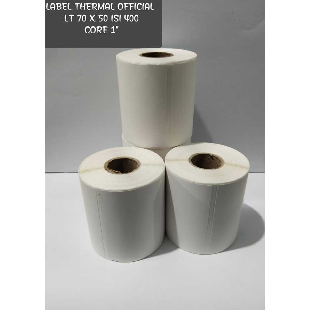 Jual LABEL THERMAL 70 X 50 - ISI 400 PCS 70X50 MM ( 1 LINE ) - POS ...