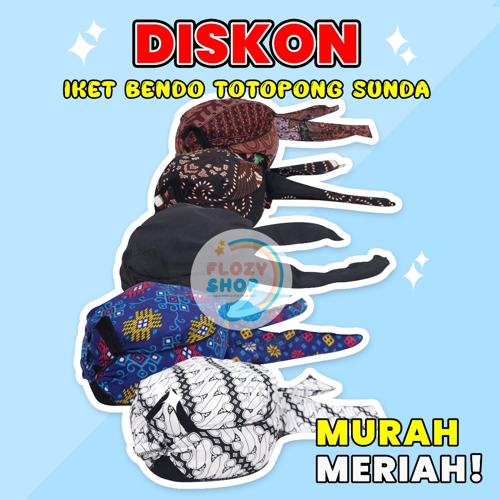 Jual Iket Bendo Totopong Sunda Makuta Wangsa Batik dan Polos Bahan ...