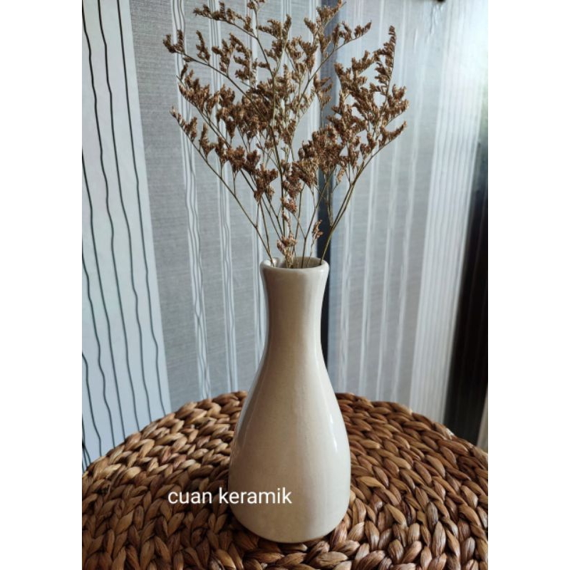 Jual VAS BUNGA KERAMIK CUCUMBER | Shopee Indonesia
