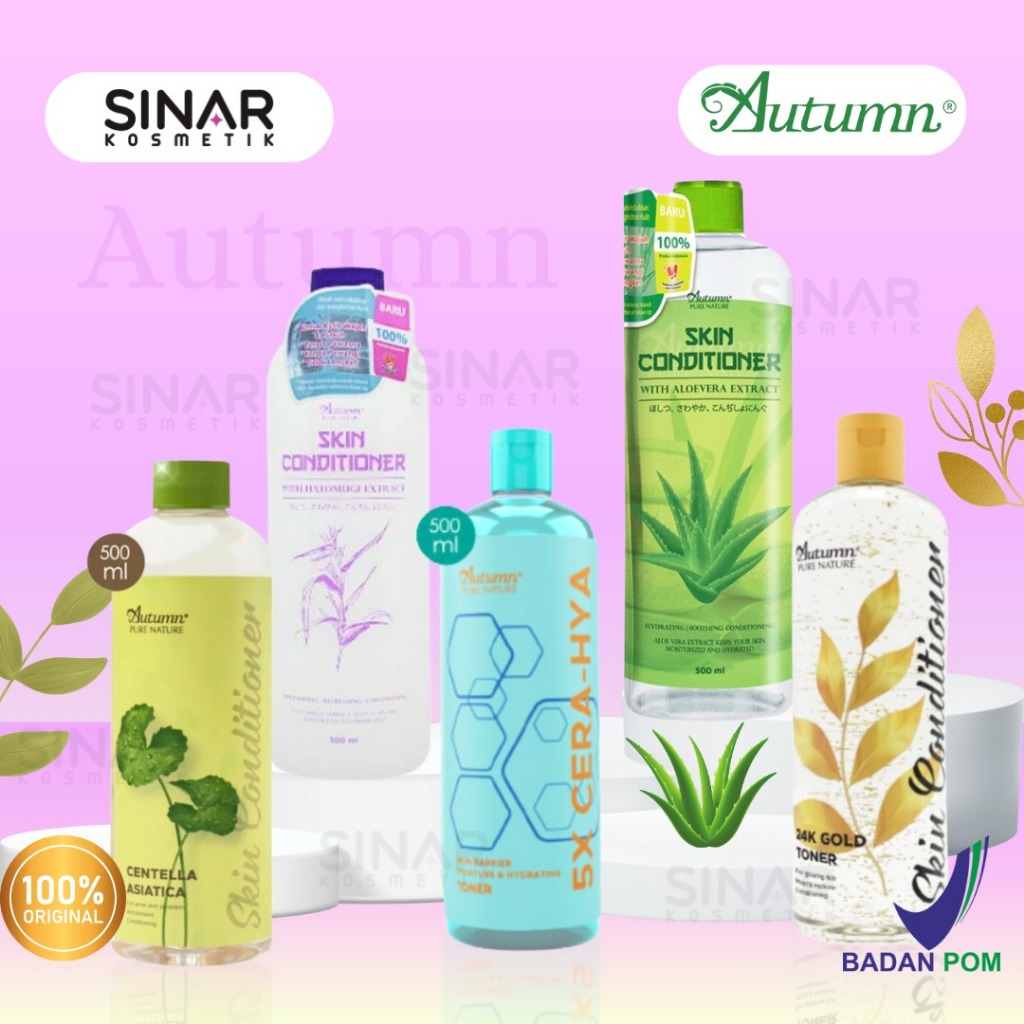 Jual Autumn Toner Skin Conditioner with Glycolic 7% / Peptide Collagen ...