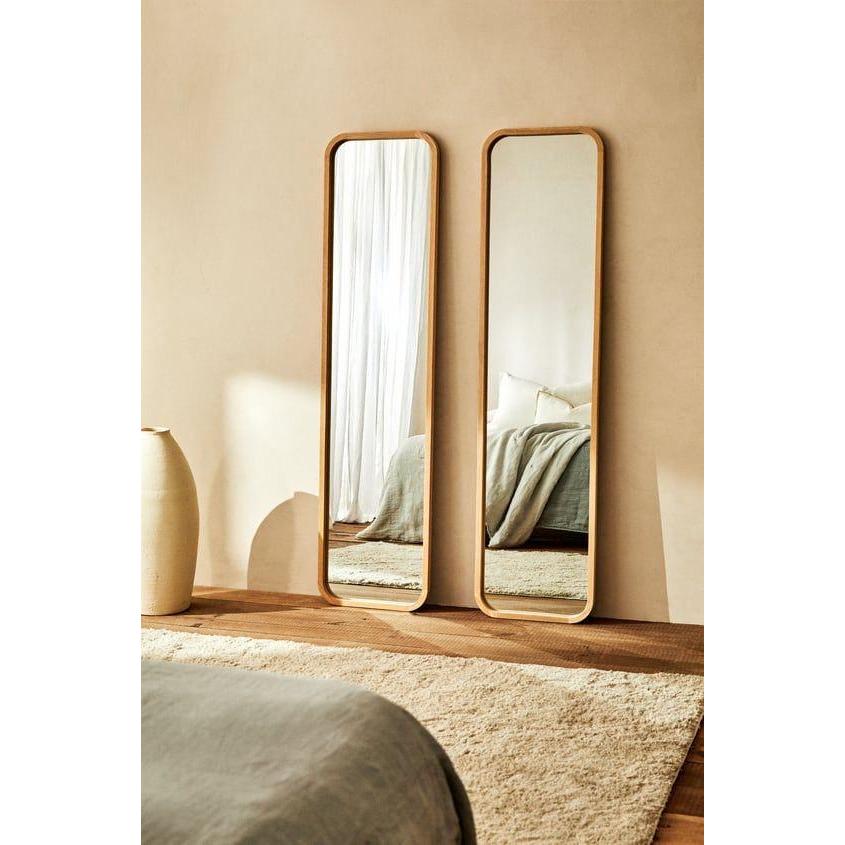 Jual FREE PACKING KAYU Standing Mirror Ukuran 130x30 cm Cermin Rias ...