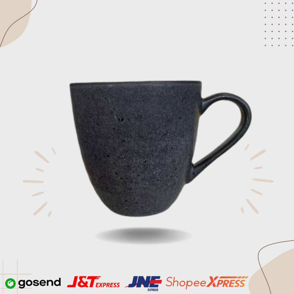 Jual MUG GELAS KERAMIK GELAS TEH OCHA MOTIF RUSTIC DOFF | Shopee Indonesia