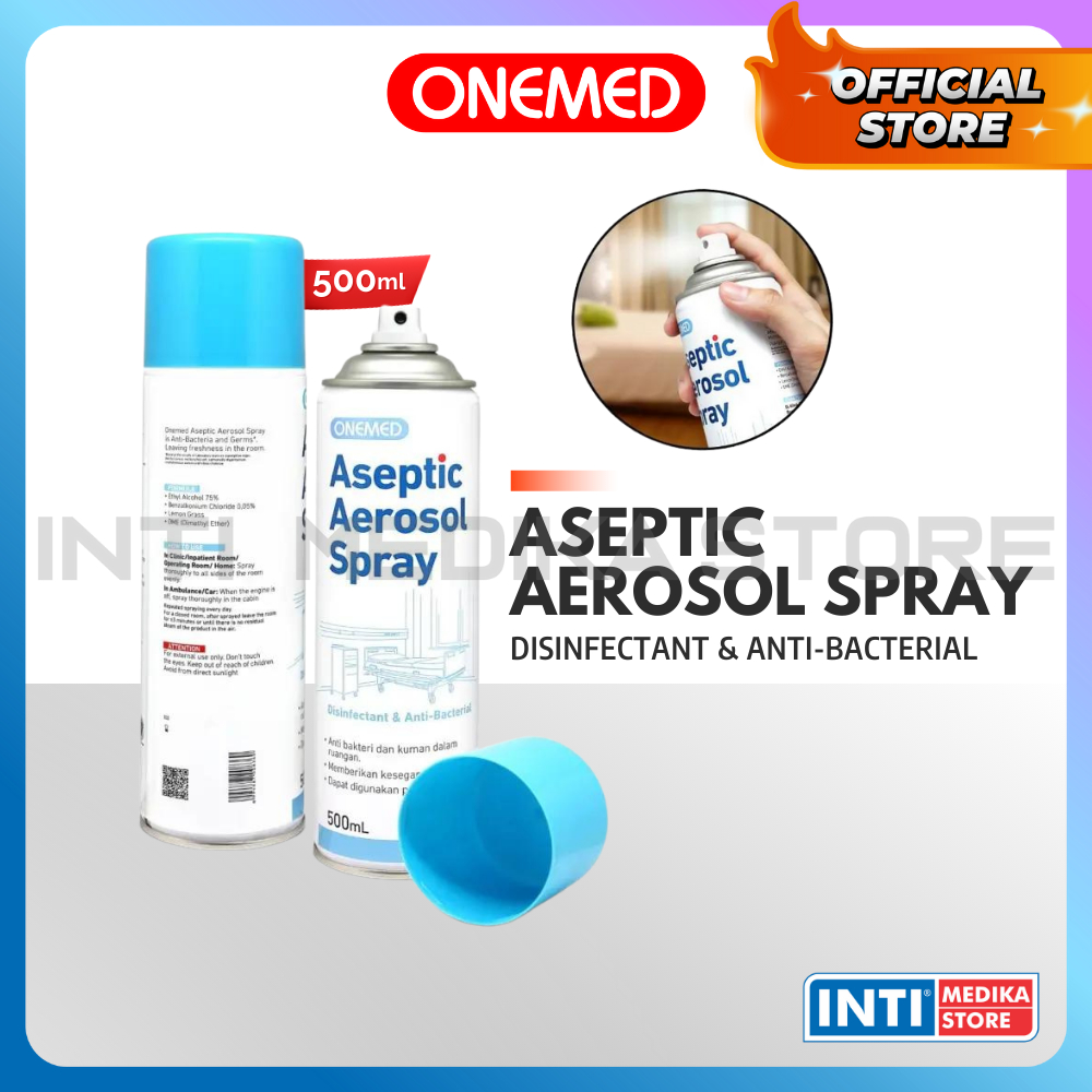 Jual ONEMED - Aseptic Aerosol Spray Onemed 500ml | Desinfektan Spray ...