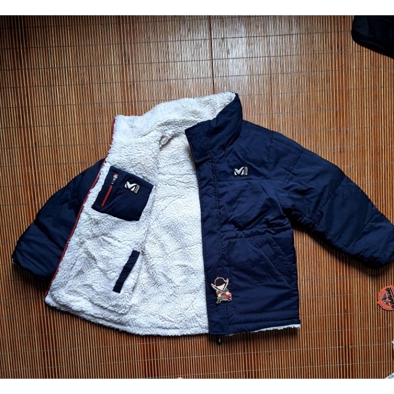 Jual Jaket Outdoor MILLET Reversible Sherpa Anak | Shopee Indonesia