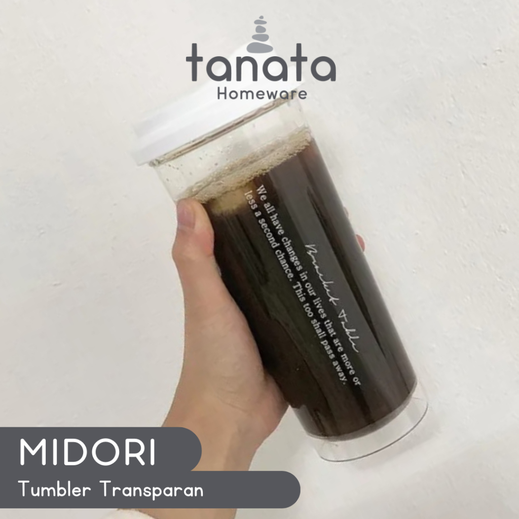 Jual 【TANATA】MIDORI Tumbler Minuman Bening Botol Air Cup Kopi Starbucks ...
