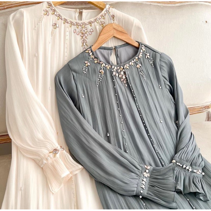 Jual Dress Shimer Premium | Abaya Gamis Elegan | Dress Kondangan ...