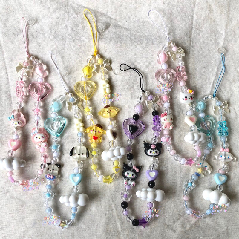 Jual Sanrio Phone Strap | Kuromi | Cinnamoroll | Hello Kitty | My ...